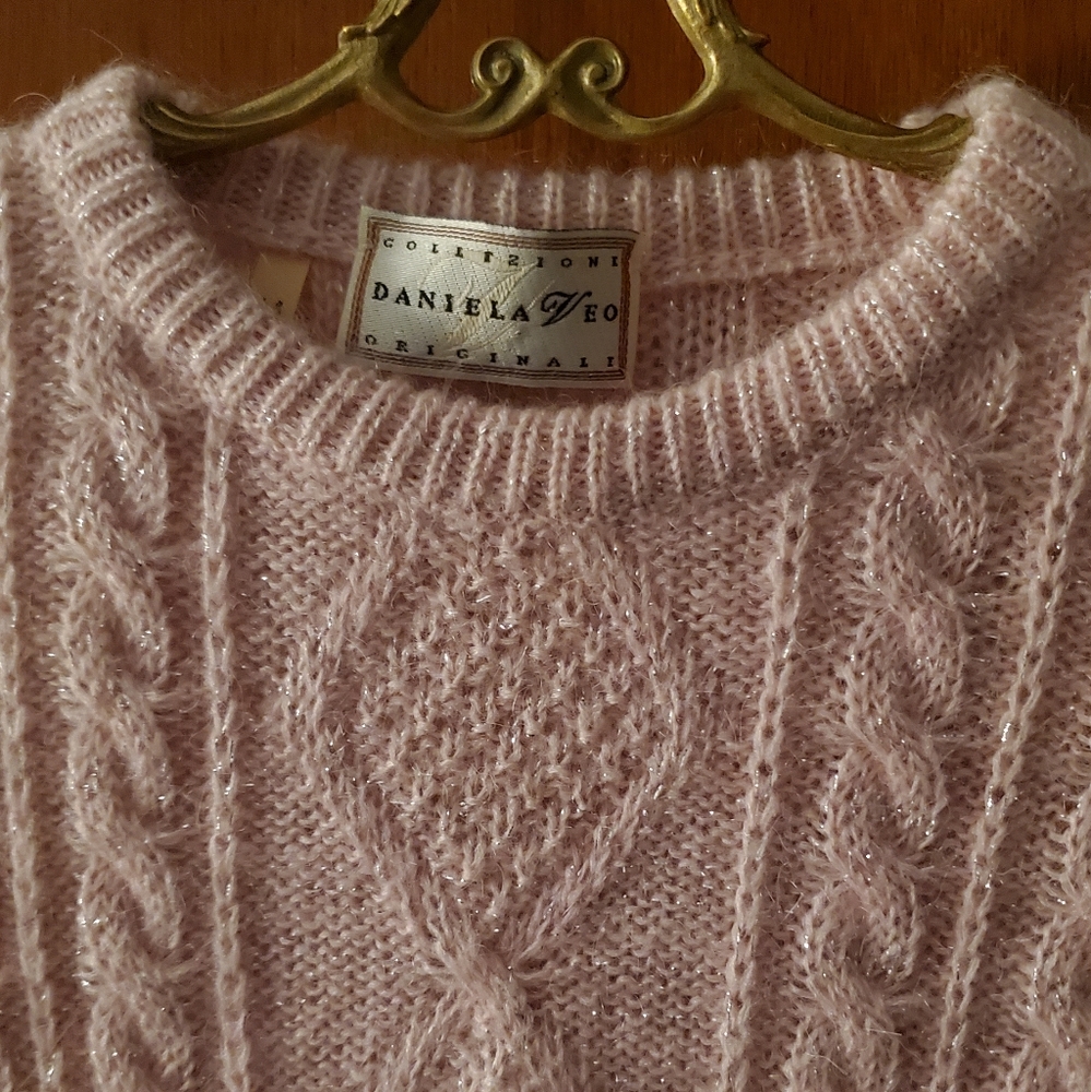 Vintage Italian Knit Mohair Blend Sweater - Gem